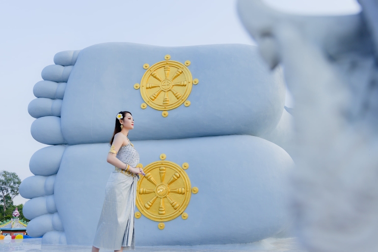 Chùa Som Rong - Chùa Phật nằm có kiến trúc độc đáo tại Sóc Trăng